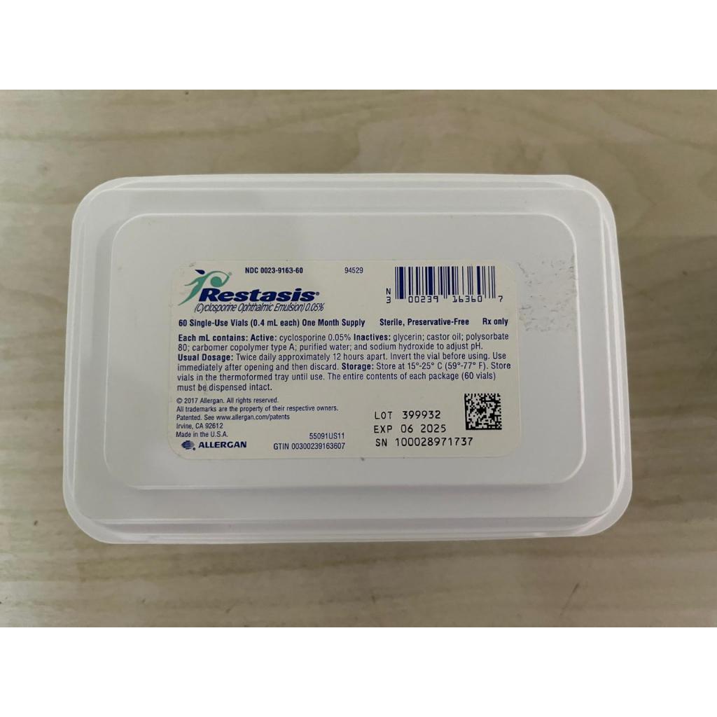 Jual Allergan Restasis eye drop (cyclosporine ophthalmic emulsion ...