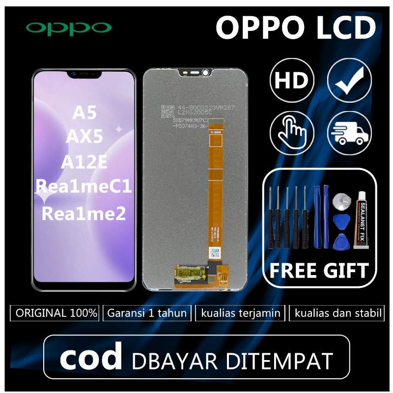Jual LCD oppo a3s/a5/ax5/a12e/realmec1/realme2 HD TOUCHSCREEN ORIGINAL 100%【ORIGINAL Garansi 1 ...