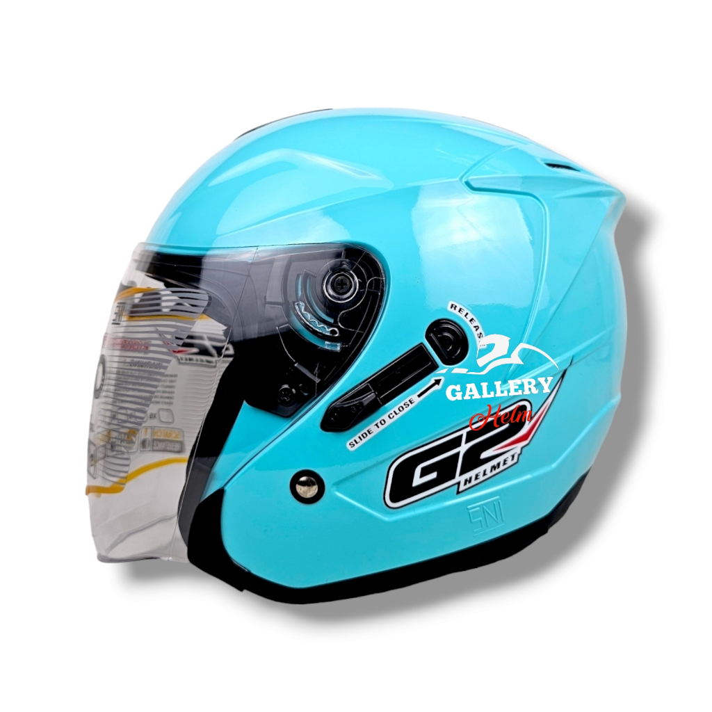 Jual HELM G2 OPTIMAX JUDE BLUE | HELM HALF FACE | MODEL INK DYNAMIC ...