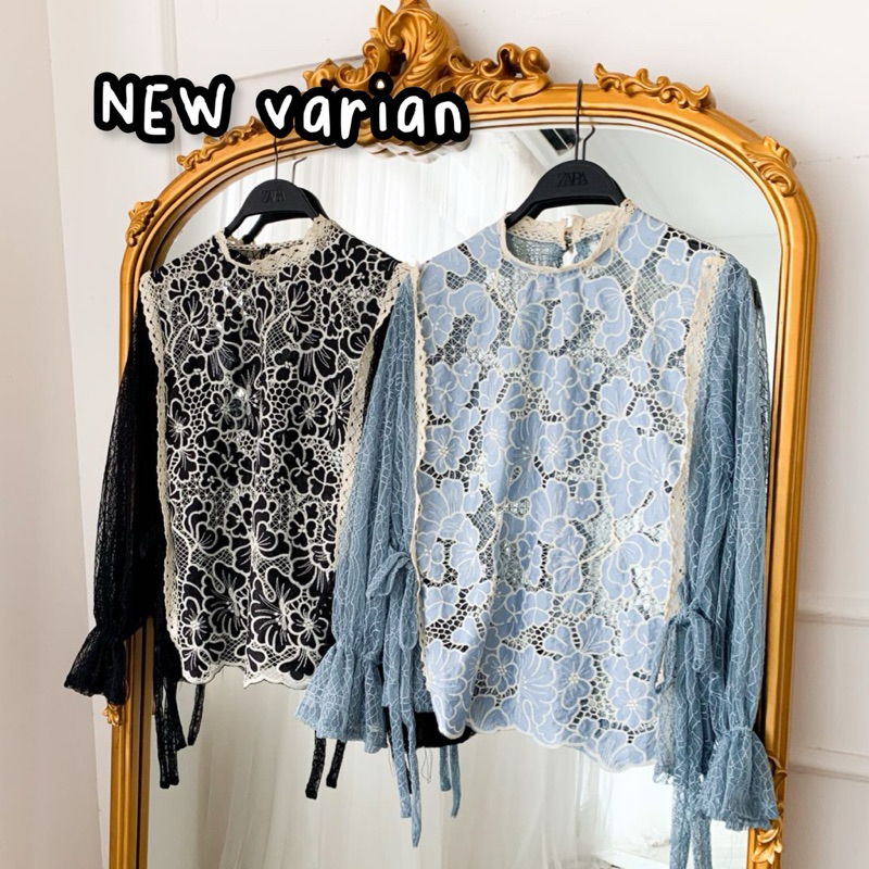 Jual Luneta Outer / outer brukat / atasan brukat / brukat bunga ...