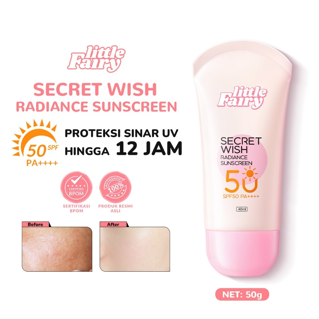 Jual LITTLE FAIRY Secret Wish Radiance Sunscreen SPF50 PA++++ Anti UV ...