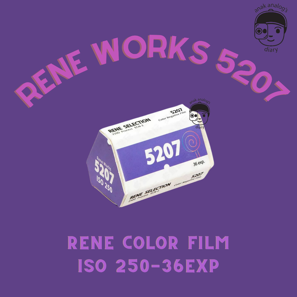 Jual Rene Works 5207 Roll Film 35mm ISO 250 36exp Color Film | Shopee ...