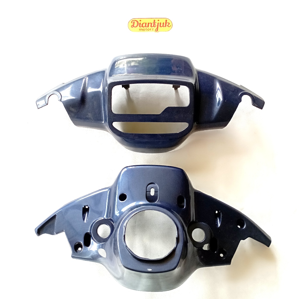 Jual Batok Cover Lampu Depan Atas Bawah Set Tromol Biru Yamaha Crypton ...
