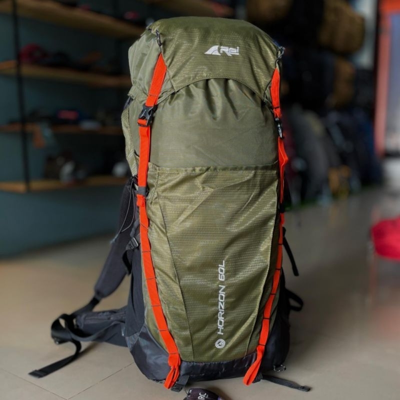 Jual Tas Gunung/Carrier Rei Horizon Adv 60L+Raincover Original | Shopee ...