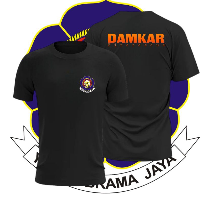 Jual kaos polos terbaru logo damkar 001 | Shopee Indonesia