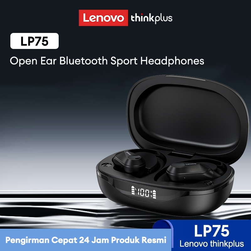 Jual Lenovo Thinkplus LP75 True Wireless Bluetooth Headset TWS IPX5 Waterproof Headphones Sport ...
