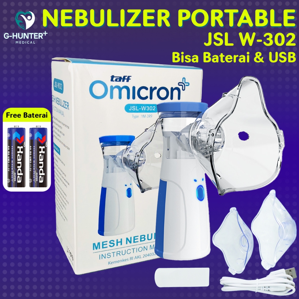 Jual Nebulizer Portable Mesh Alat Uap Bantu Pernafasan Asma Inhalasi ...