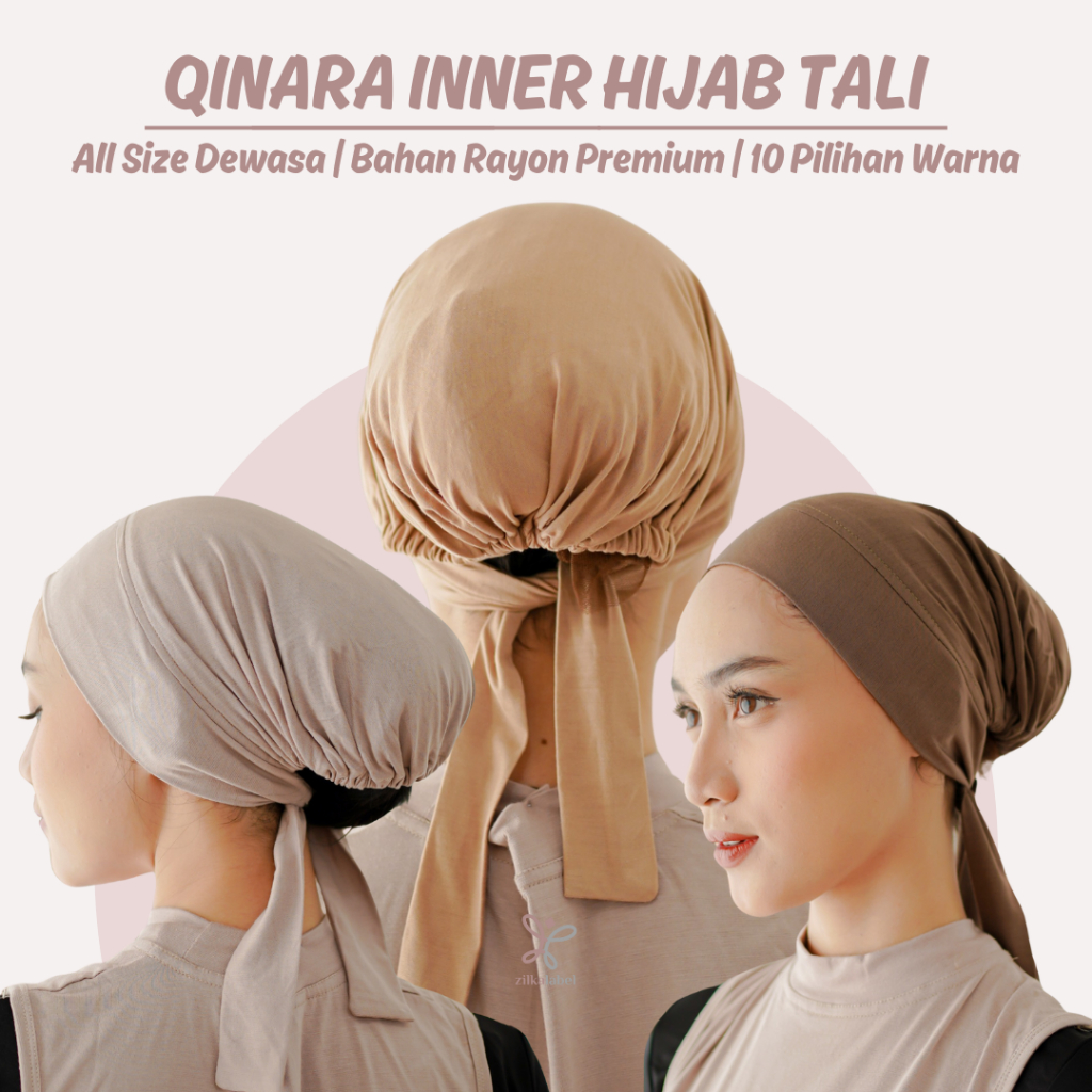 Jual QINARA INNER HIJAB TALI/ Ciput Ninja/ Iner Hijab/Daleman Jilbab Tali Cepol/ Inner Kualitas ...