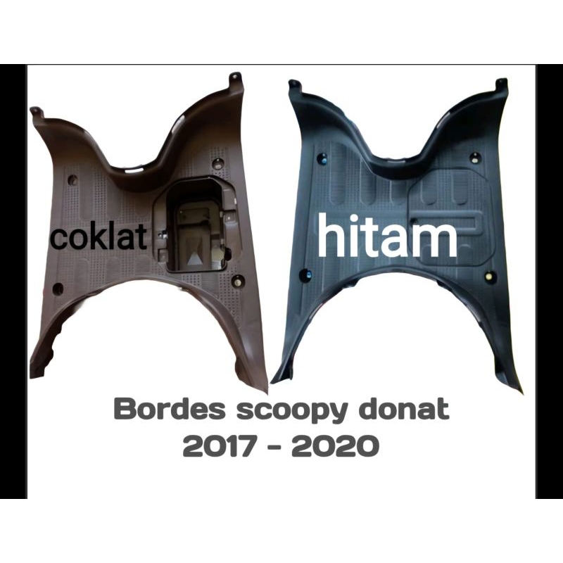 Jual step floor cover lantai bordes pijakan kaki atas tutup aki scoopy esp new k93 hitam coklat ...