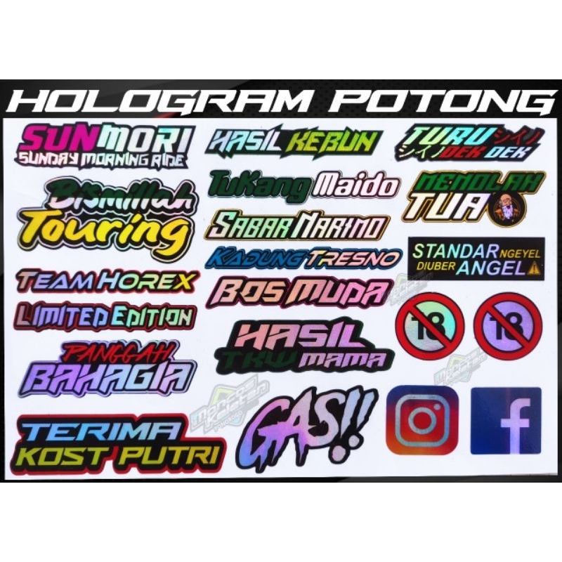 Jual Stiker Hologram, Stiker Motor Hologram, Stiker Hologram Motor ...