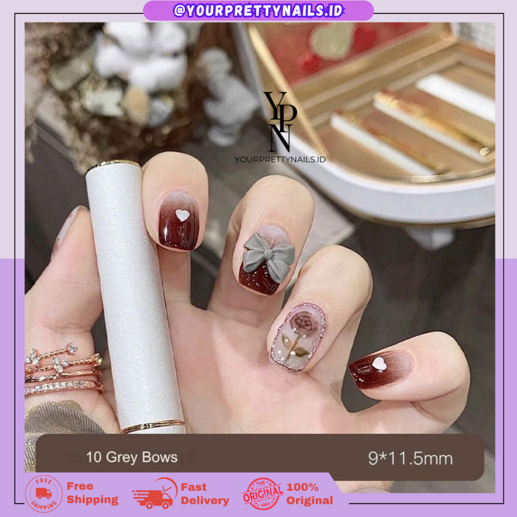 Jual Bow Pita Banyak Warna Ribbon Classic Colors Nail Salon Accessories ...