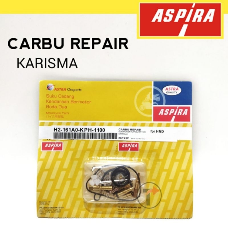 Jual Repair kit Carburator komponen karburator Karisma merk Aspira H2 ...