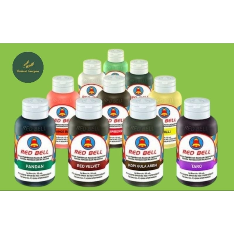 Jual Pasta RED BELL 55ml perisa pewarna makanan /redbell pasta aneka ...