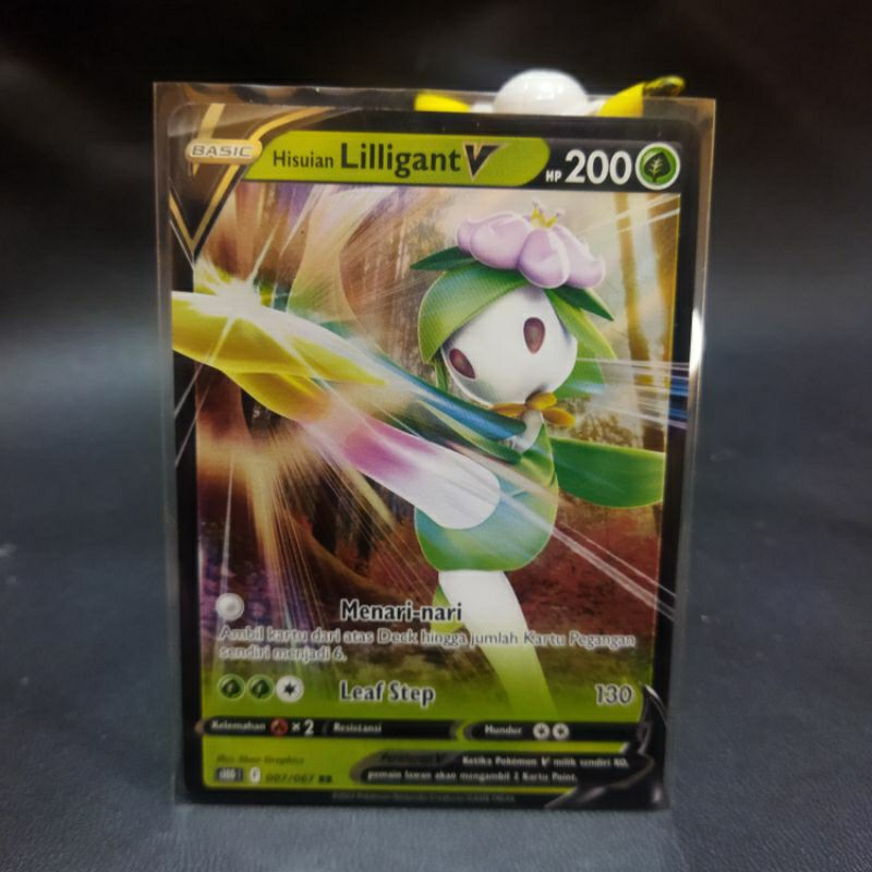 Jual Pokemon TCG Indonesia Hisuian Liligant V s10d 007/067 RR original | Shopee Indonesia