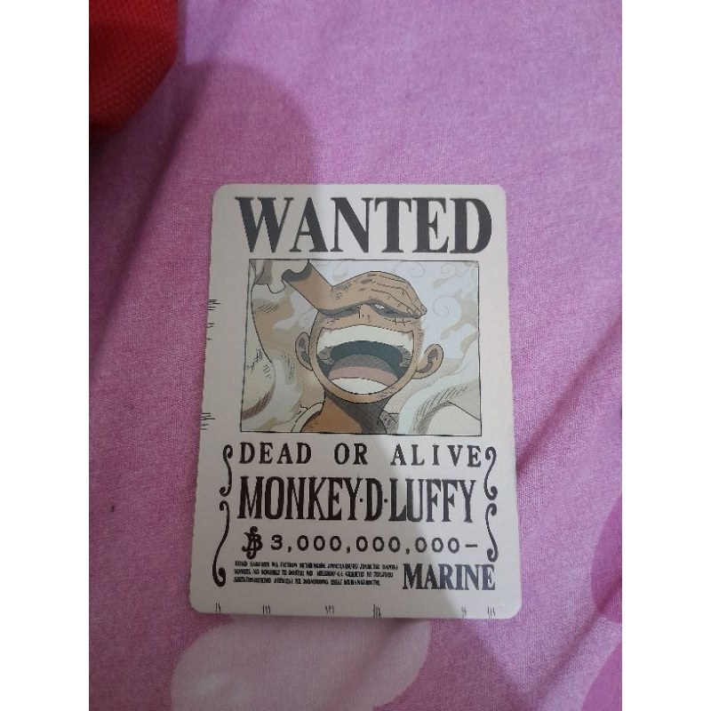 Jual photocard bounty wanted onepiece x chatime luffy zoro | Shopee ...