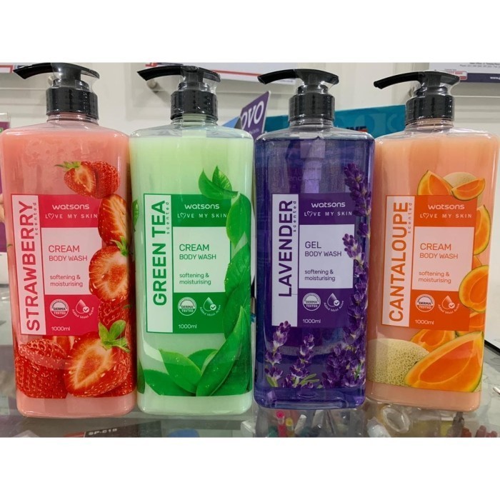Jual Dgb Watsons Shower Bodywash Pump 1 Liter | Cream Bodywash Watson ...