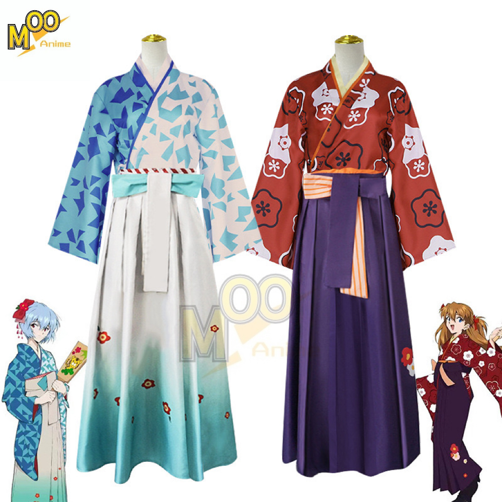 Jual NEON GENESIS EVANGELION EVA cosplay Asuka cosplay and Ayanami Rei ...