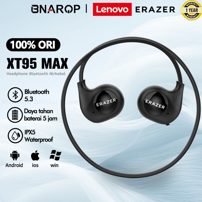 Jual 𝟭𝟬𝟬%𝗢𝗥𝗜 BNARQP x Lenovo ERAZER XT95MAX Headset Bluetooth V5.3 TWS ...
