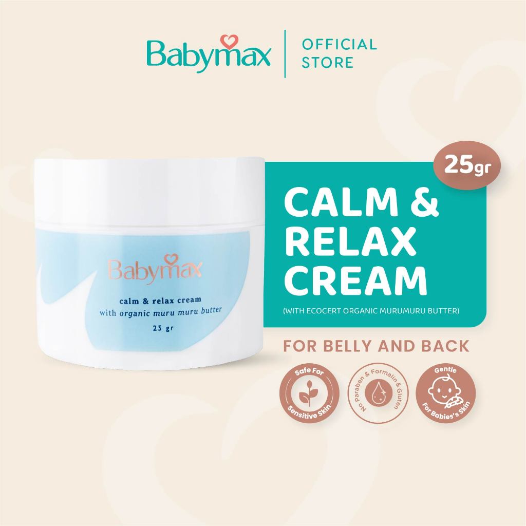 Jual Babymax Calm And Relax Cream - For Belly And Back 25gr | Shopee ...