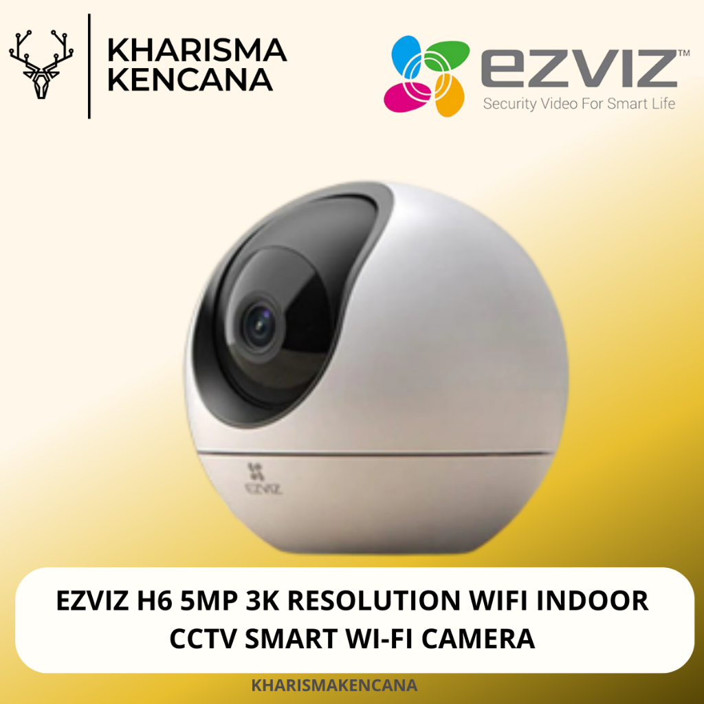 Jual EZVIZ H6 5MP 3K RESOLUTION WIFI INDOOR CCTV SMART WI-FI CAMERA ...
