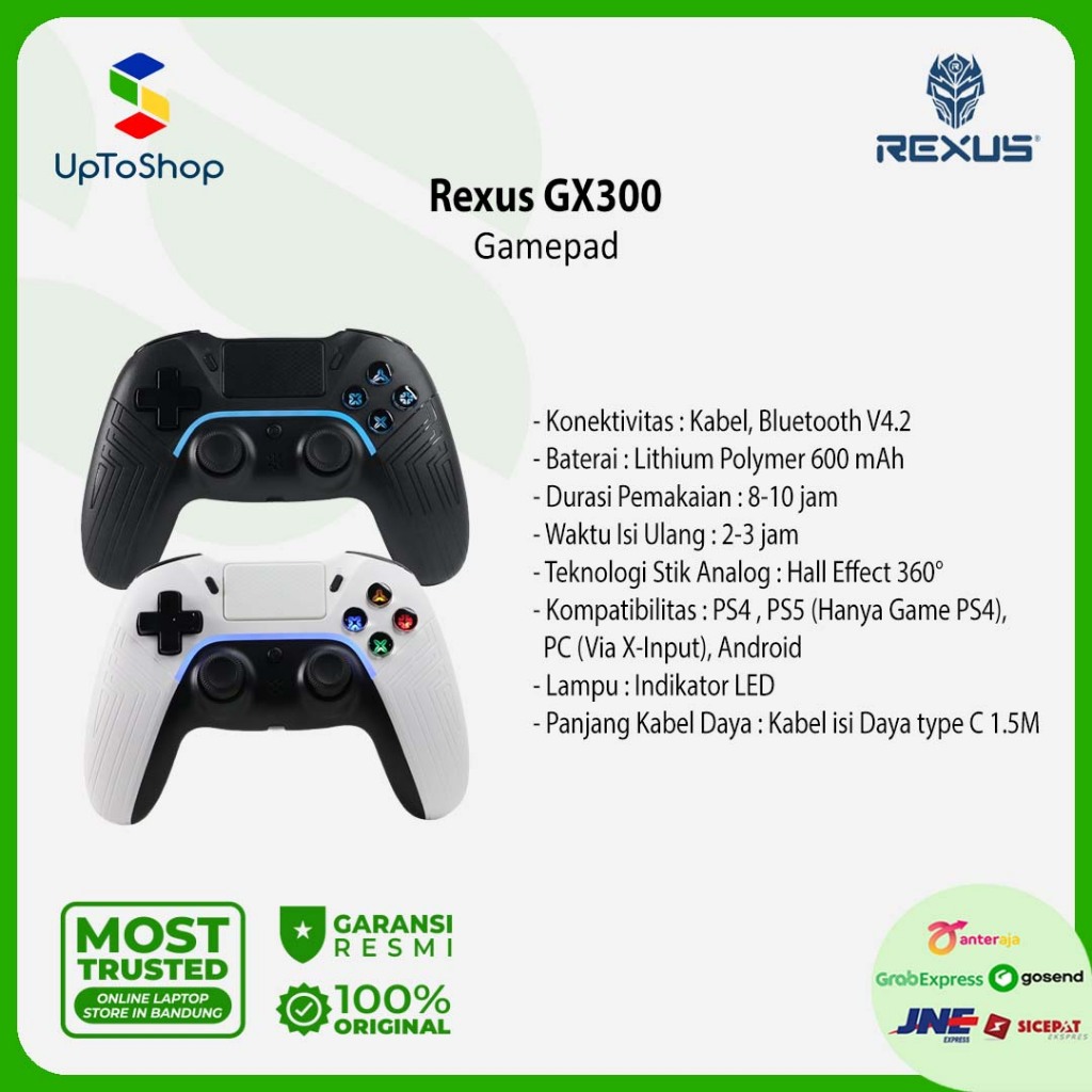 Jual Rexus Bluetooth Gamepad Gladius GX300 | Shopee Indonesia