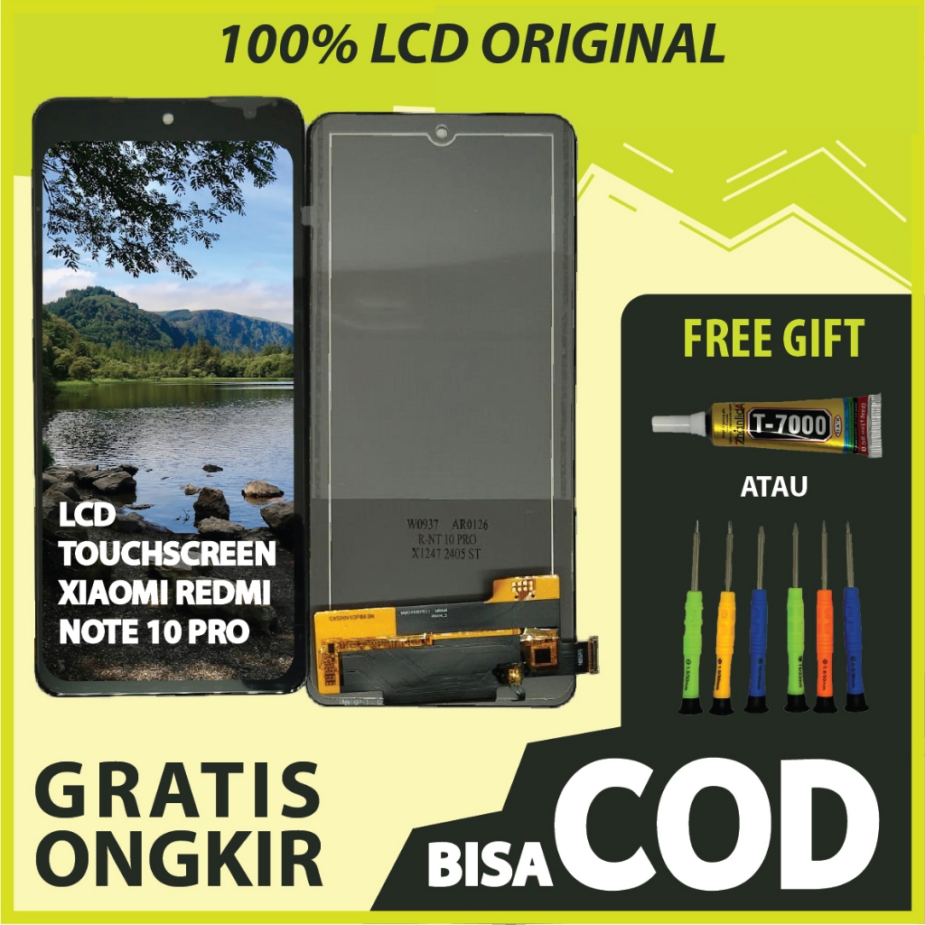 Jual 【ORIGINAL 100%】LCD TOUCHSCREEN XIAOMI REDMI NOTE 10 PRO FULLSET ...