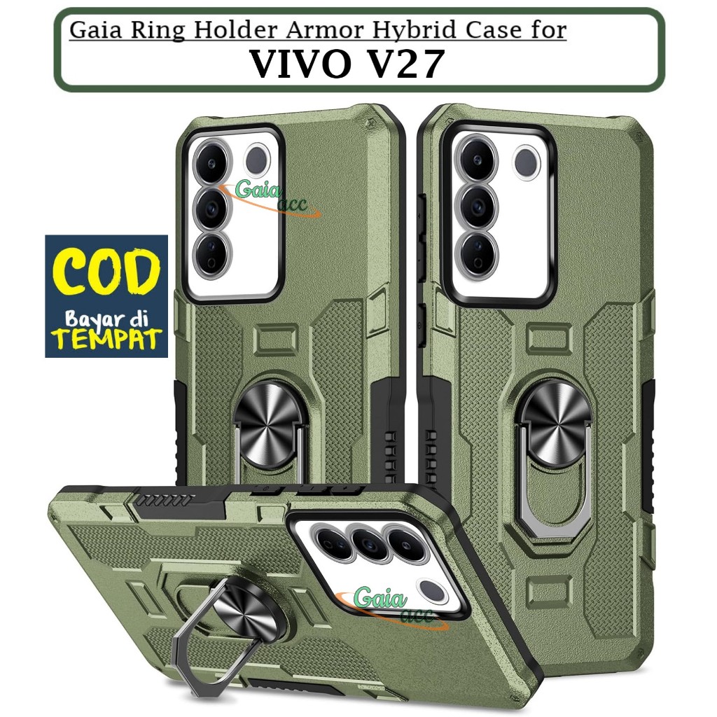 Jual New Casing Vivo V27e | Vivo V27 5G Armor Ring Robot Case Kickstand ...