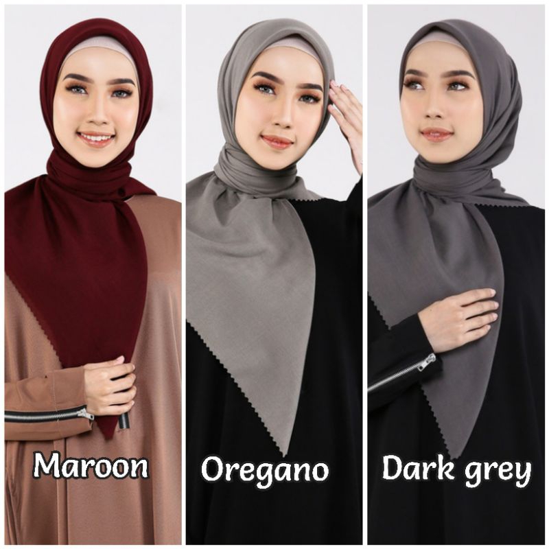 Jual Hijup Basic Voal Square Laser Cut Hijab Segi Empat Hijab Square | Shopee Indonesia