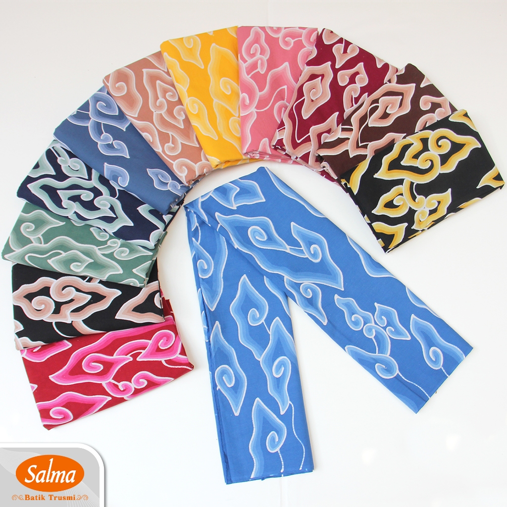 Jual BATIK SALMA Bandung Kain Batik Tulis Motif Mega Mendung Full Bahan ...