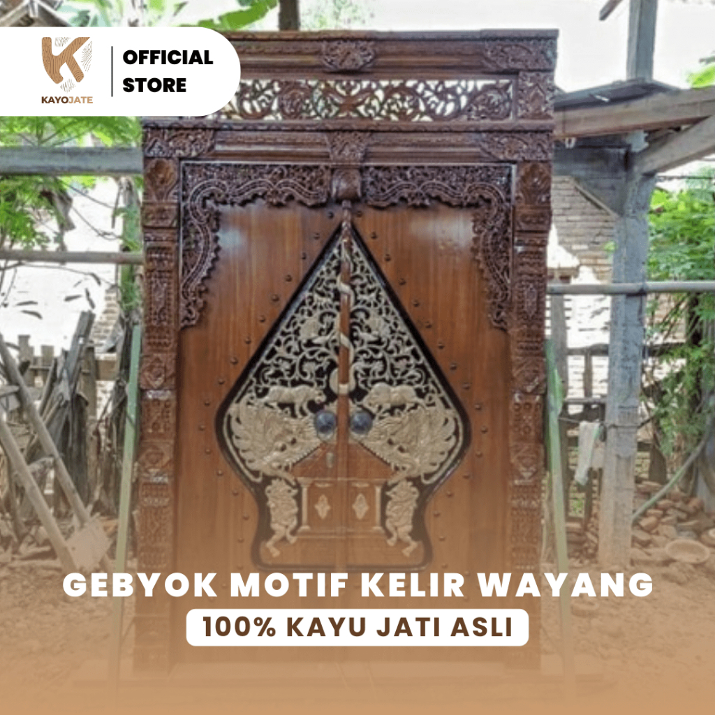 Jual Pintu Gebyok Ukir Kelir Wayang Kayu Jati Jepara Asli | Shopee ... Jual Pintu Gebyok Ukir Kelir Wayang Kayu Jati Jepara Asli | Shopee ...