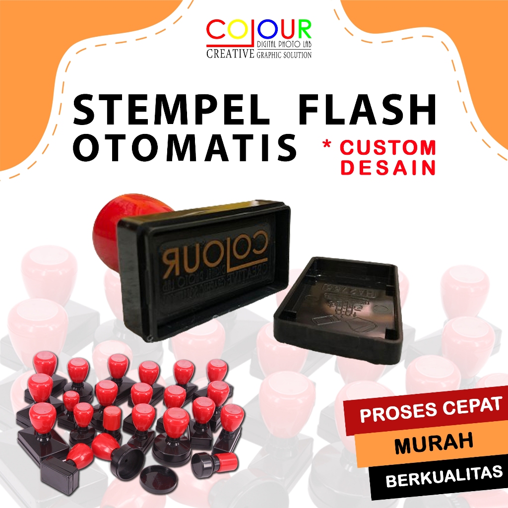 Jual STEMPEL FLASH OTOMATIS CUSTOM | Shopee Indonesia