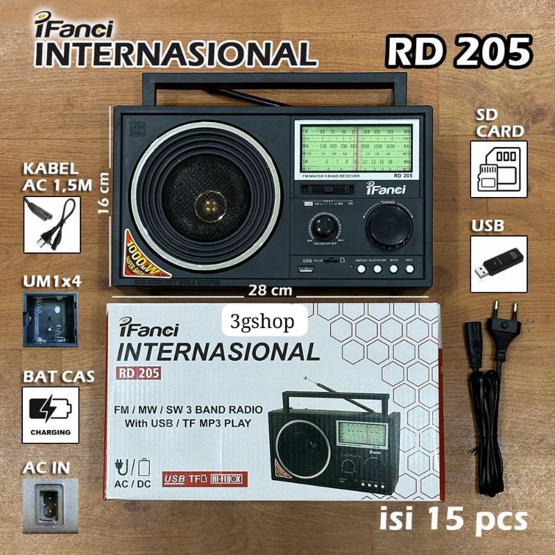 Jual RADIO RD-205/ RD-206/ RD-207 IFANCY | Shopee Indonesia