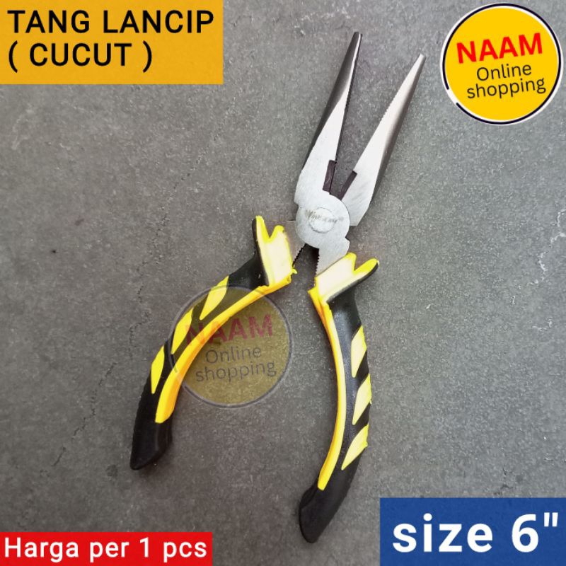 Jual TANG LANCIP - TANG JEPIT LONG NOSE PLIER - TANG KAWAT / TANG CUCUT ...