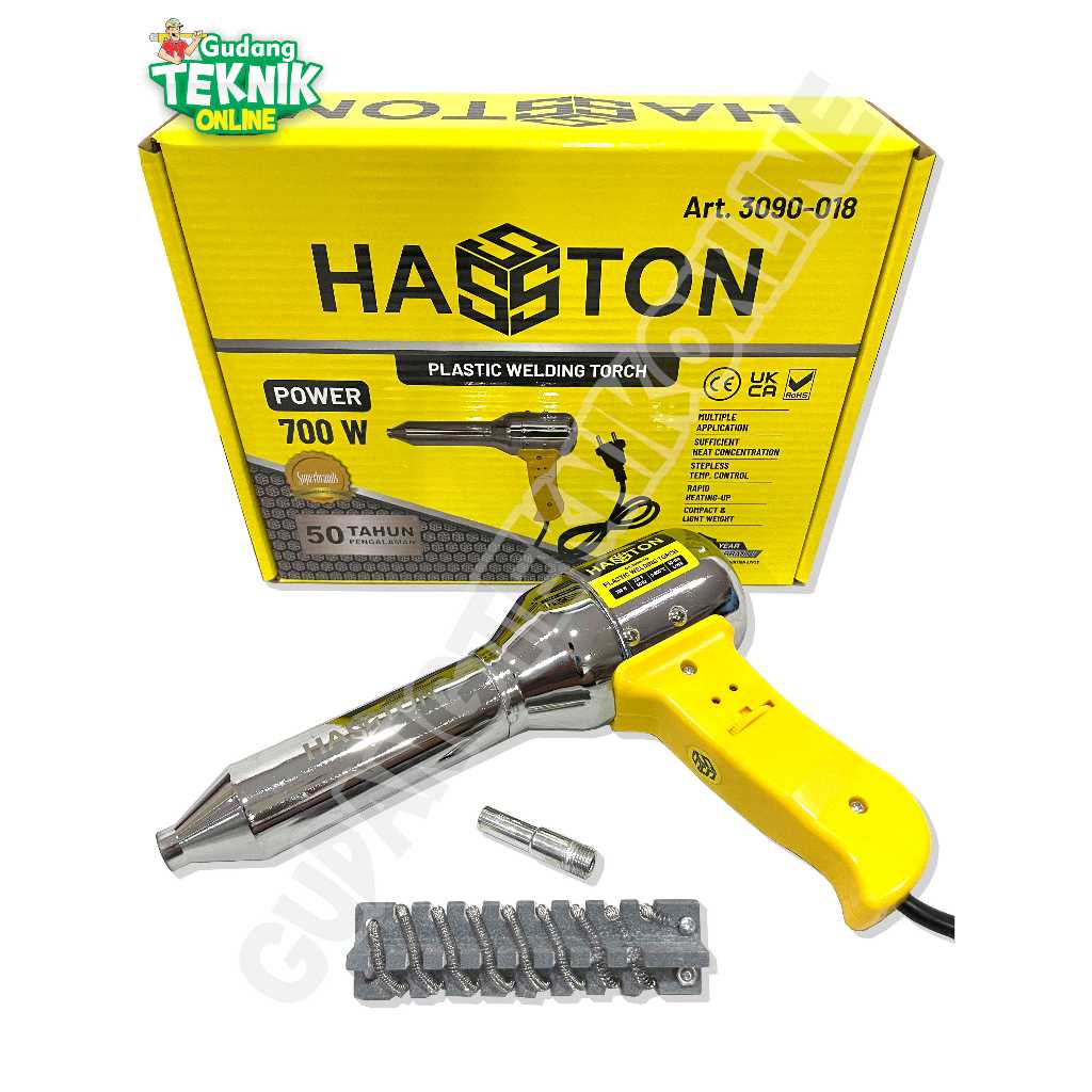 Jual Alat Las Plastik PVC HASSTON 3090-018 / Mesin Las Pemanas Hot Gun ...