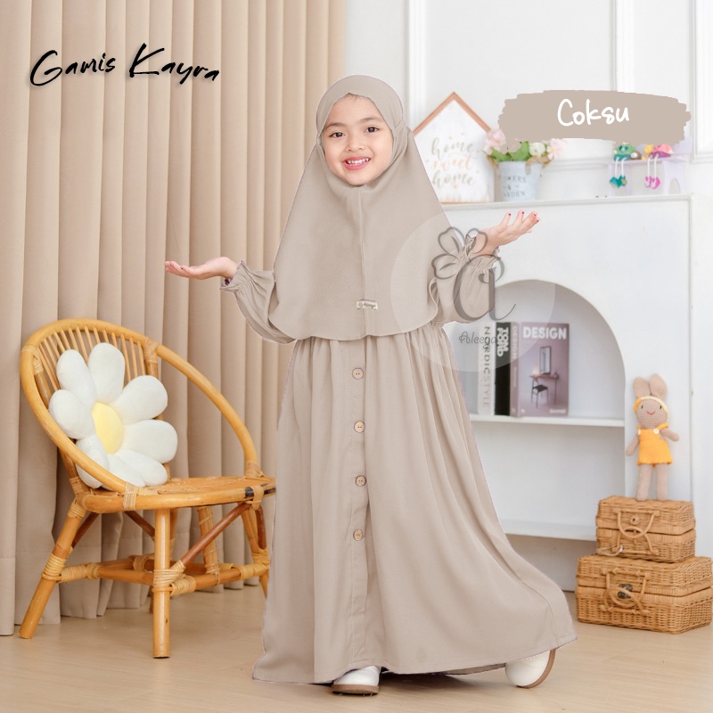 Jual Gamis Kayra Gamis Anak Satu Set Dengan Kerudung | Shopee Indonesia
