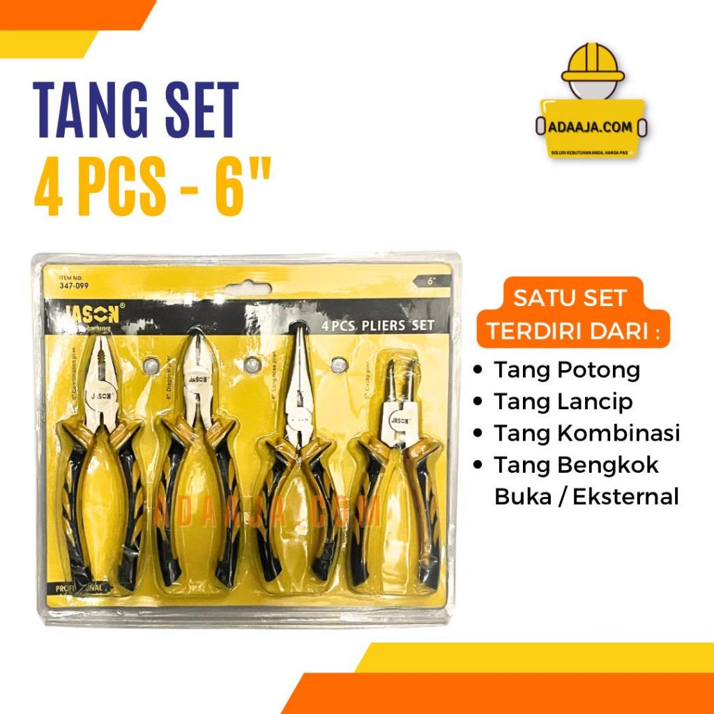Jual Tang Potong Tang Kombinasi Tang Lancip Tang Bengkok SET 4 PCS ...
