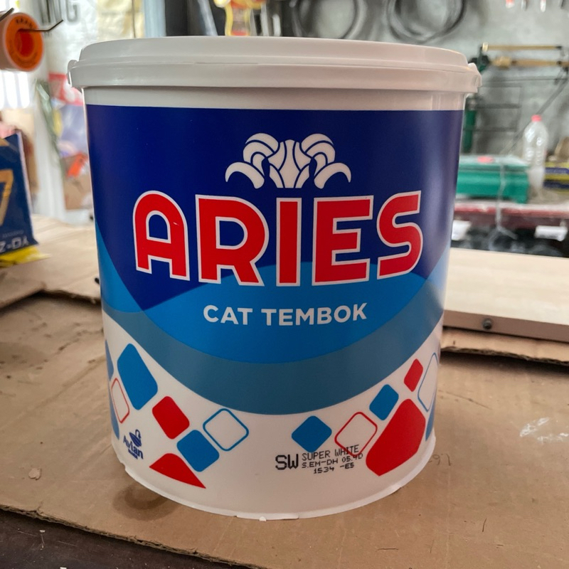 Jual ARIES CAT TEMBOK WARNA PUTIH ARIES KAMBING | Shopee Indonesia