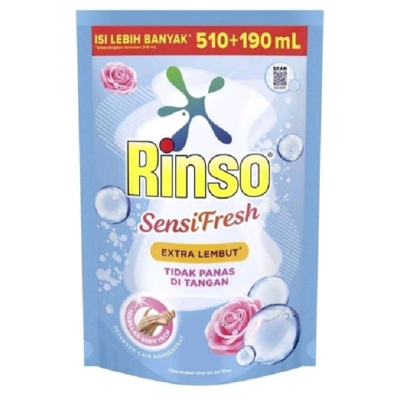 Jual Rinso Sensi Fresh Detergen Cair 700ml | Shopee Indonesia