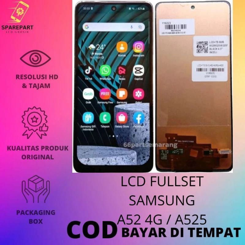 Jual LCD FULLSET OLED SAMSUNG A52 4G / A525 / A52 5G / A52S 5G / A526 ...
