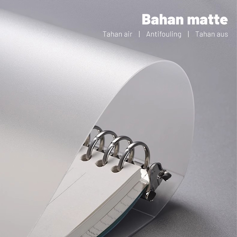 Jual [READY] Aimilo Binder A5/B5 Buku Binder Aesthetic Transparan Hitam ...