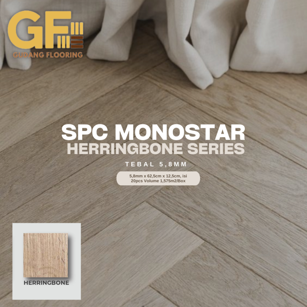 Jual VINYL SPC HERRINGBONE SERIES 5,8MM | Lantai Vinyl SPC | Vinyl SPC Flooring | Shopee Indonesia