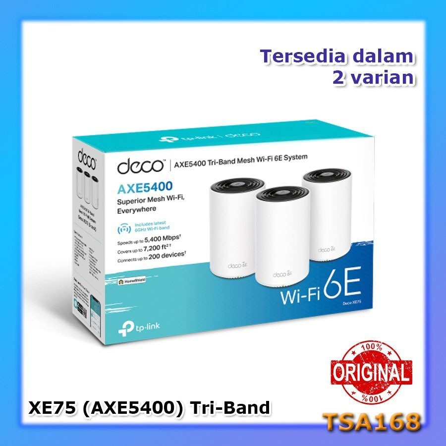 Jual Deco XE75 AX5400 WiFi 6E Tri-Band AI Mesh 3-Pack 2-Pack | Shopee ...