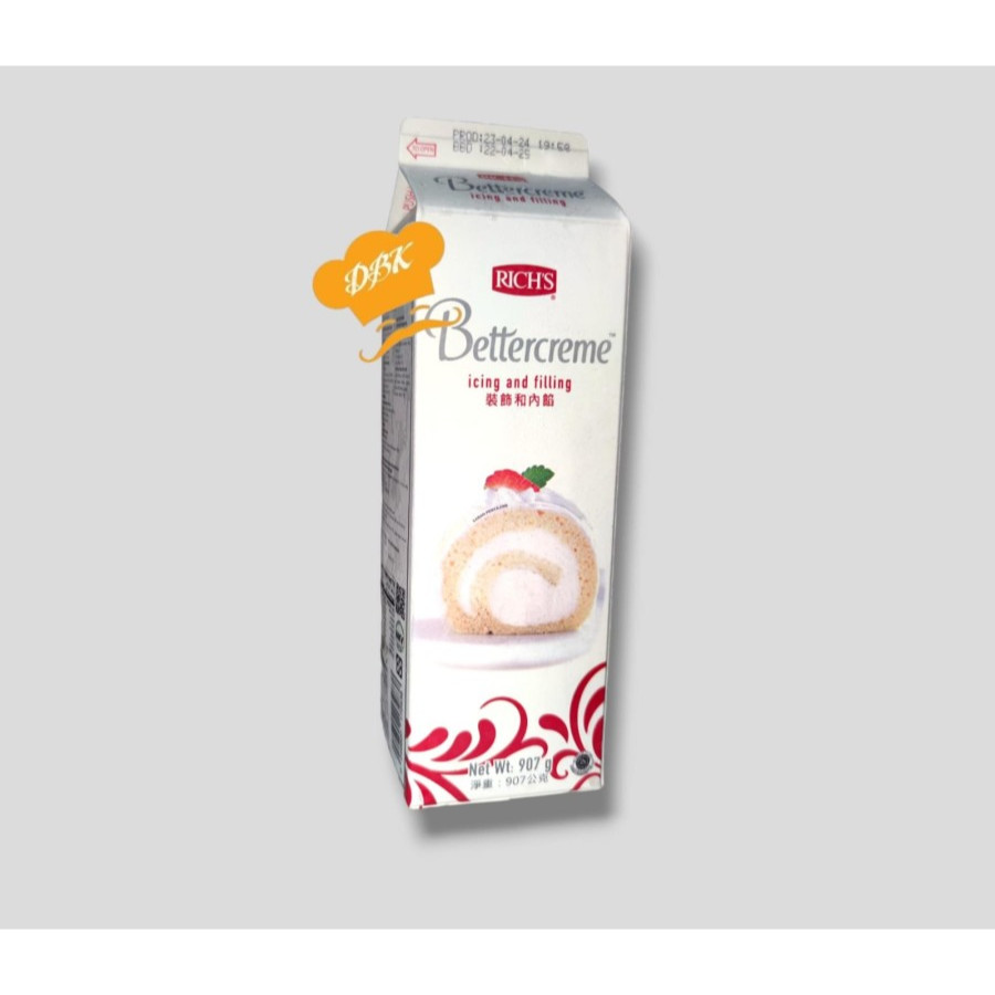 Jual Rich BetterCreme 907gr Heavy Cream whip cream better cream cheese ...