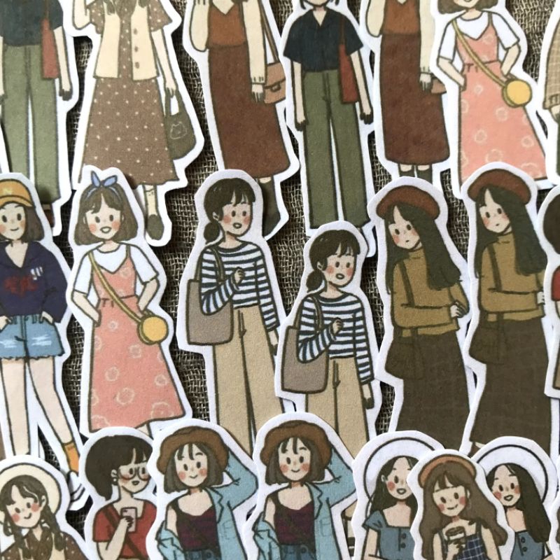 Jual sticker deco, sticker , sticker bujo, sticker model, sticker cewek ...