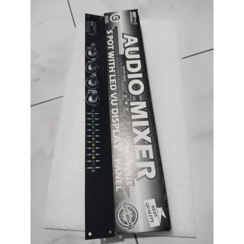 Jual 5 Pot MASTER Audio Mixer Plus LED VU Display Dan Panel G - 019 ...