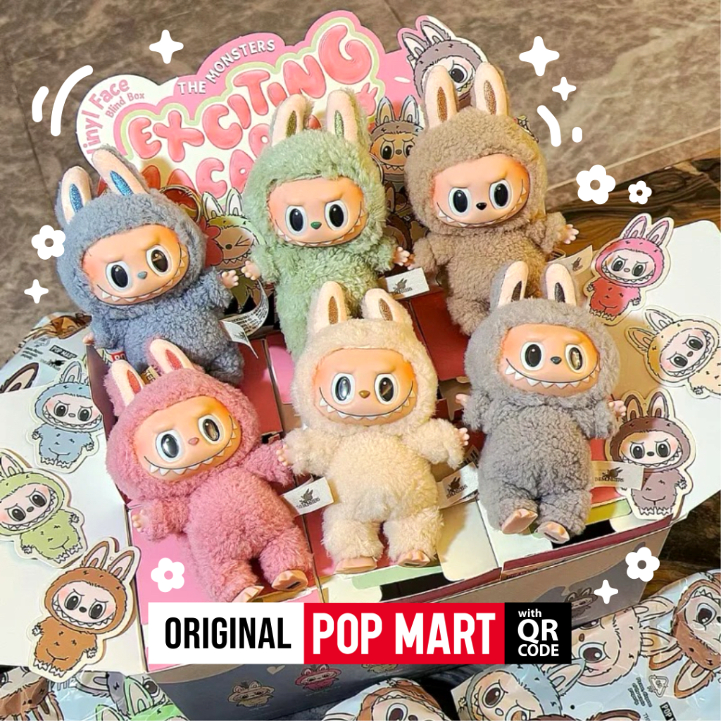 Jual Labubu The Monsters Exciting Macaron Pop Mart Labubu Plushie ...