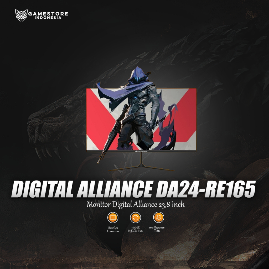 Jual Monitor LED Digital Alliance 24" Inch 1080p FHD IPS 165Hz 1ms ...