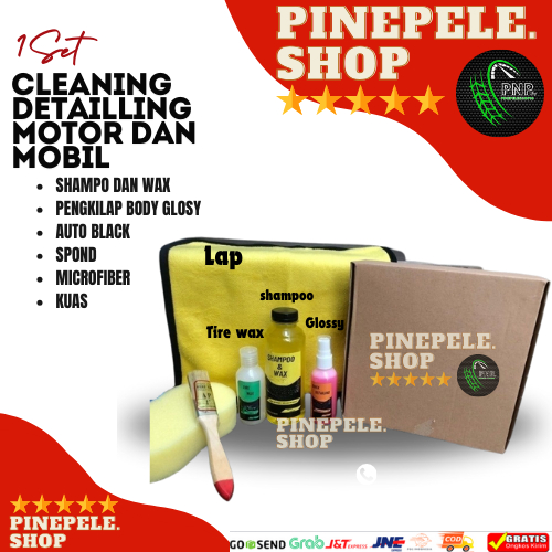 Jual [ PAKET LENGKAP ] SABUN CUCI KENDARAAN 1 SET LENKAP SHAMPOO MOTOR ...