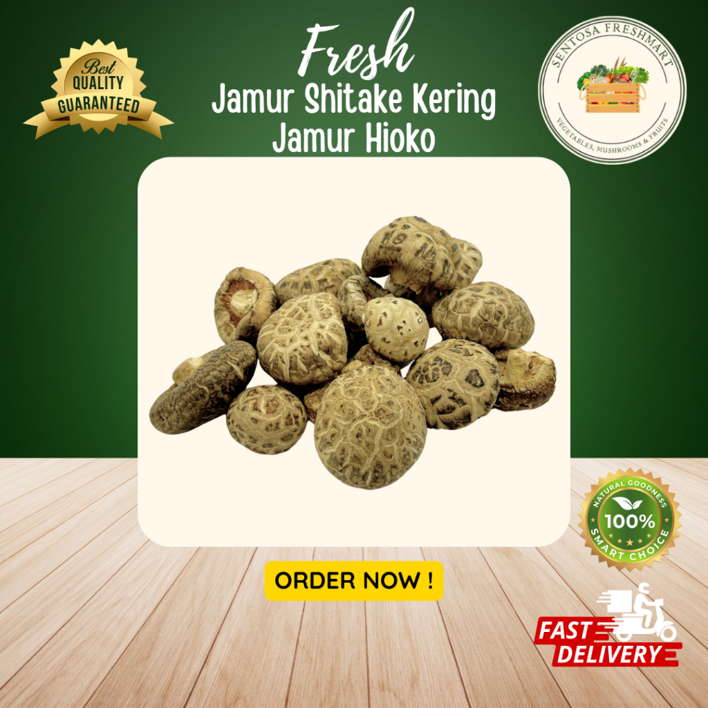 Jual [SENTOSA FRESHMART] JAMUR HIOKO / JAMUR SHITAKE KERING per PACK ...