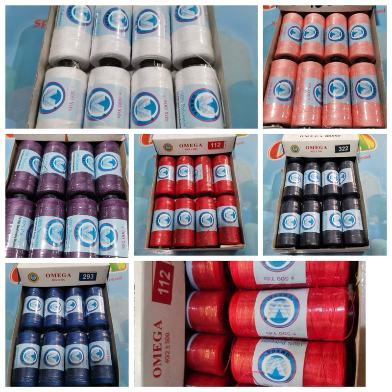 Jual Benang Jahit (katun /spun polyester) Kecil 40/2 500 Yard 1 Lusin 1 ...
